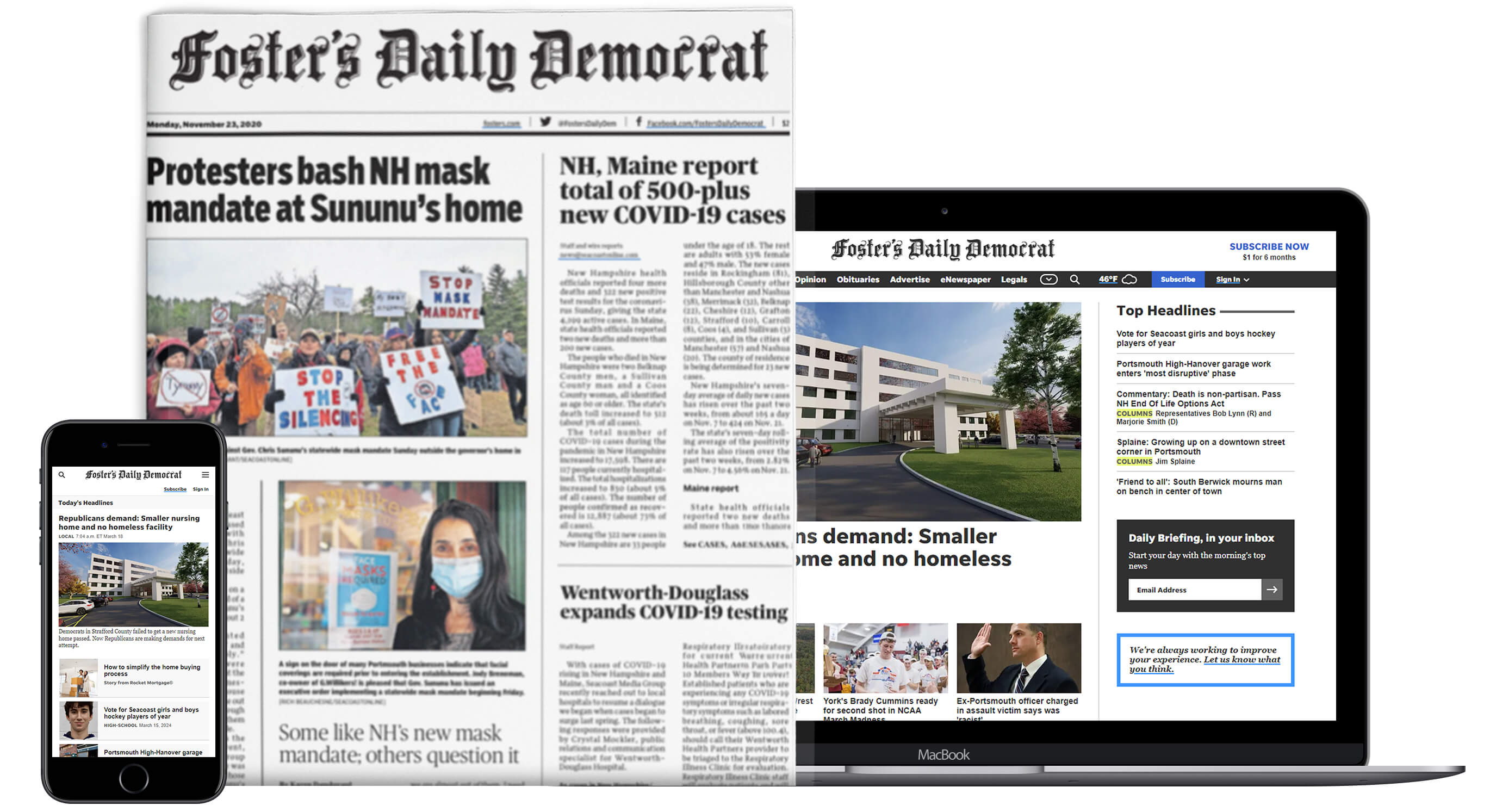 Foster's Daily Democrat Subscriptions & Home Delivery | Subscriber Services
